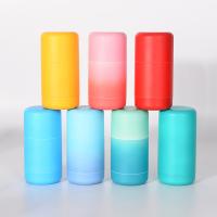 China 30g 50g Round Shape PCR Material Plastic Refillable Deodorant Stick Container for sale
