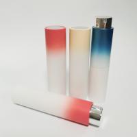 China 8ML ABS Outer Shell Gradient Color Glass Inner Bottle High quality Refillable Perfume Bottle for sale