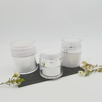 Cina 15 / strumenti portatili di trucco di viaggio della pompa 30/50g del barattolo del contenitore di facile impiego cosmetico crema acrilico vuoto senz'aria della bottiglia in vendita