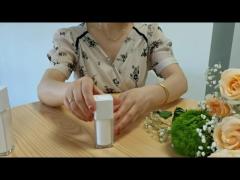 Rotary Square Airless Bottle 15ml 30ml 50ml Double Wall Silk Screening Matte Packaging Bottle