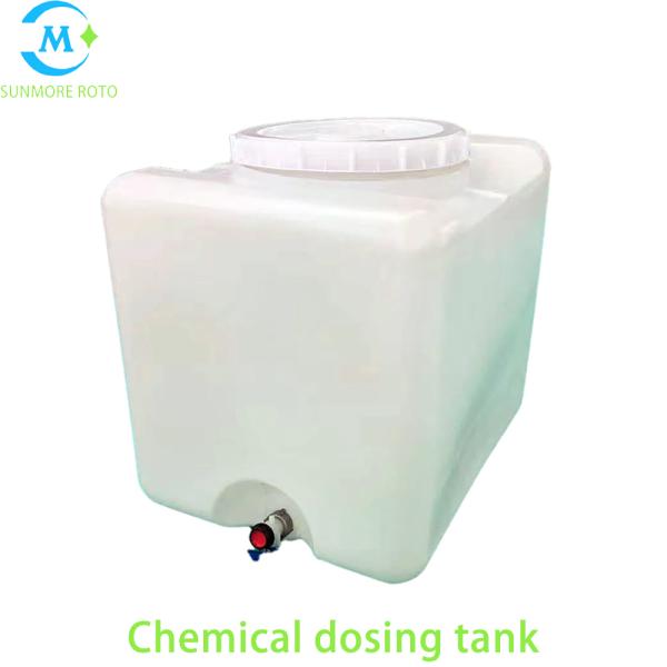 Quality Rectangular 50L Chemical Plastic Tanks LLDPE For PAC PAM Laboratory Dosing for sale