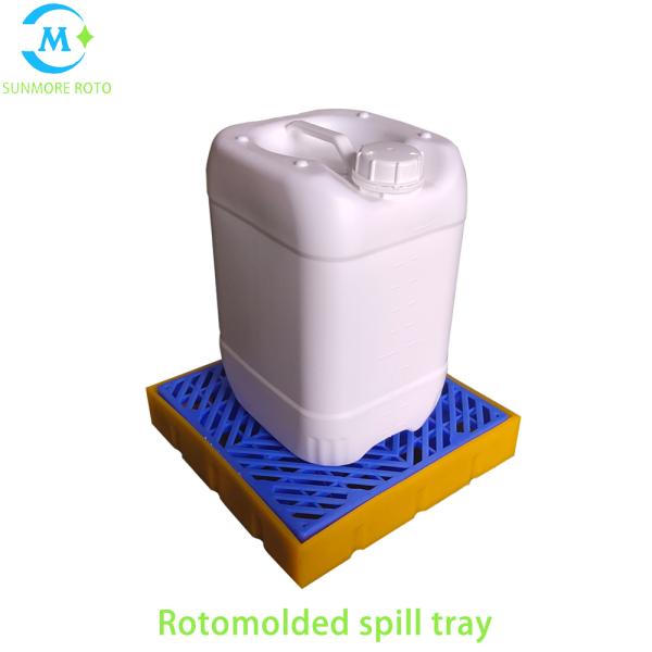 Quality Custom Rotomolded HDPE Secondary Containment Spill Tray for Drum & IBC Tote Storage for sale