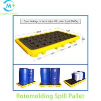 Quality High-Capacity Rotomolded HDPE 83L Spill Containment Pallet Mold with Cross for sale