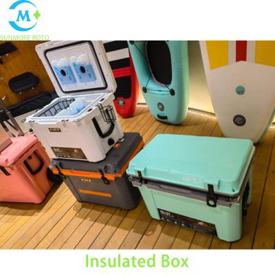 China SUNMORE Factory Multi-Color Rotomolded Ice Chest, Shockproof HDPE Fresh-Keeping Insulated Box for Sea Fishing for sale