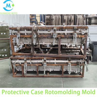 China OEM Custom Rotomolding Protective Box Cast Aluminum Mold, Anti-Deformation Welded Steel Frame Mould For Shockproof LLDPE Storage Case for sale