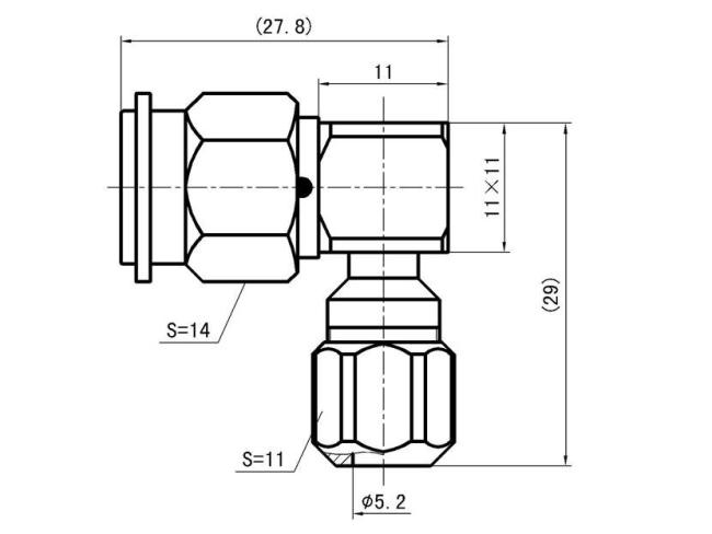 TNC Male RF Coaxial Connector – For RG-58A/U Cable