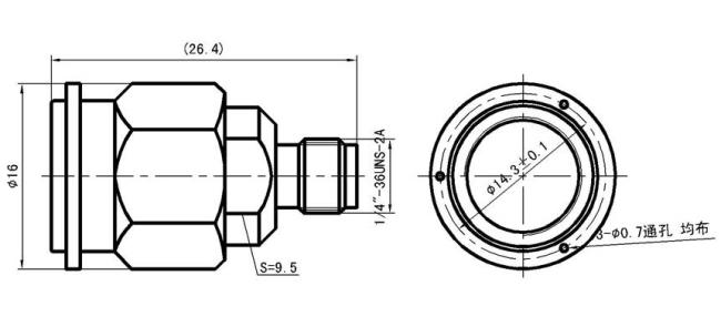 TNC Male to SMA Female RF Coaxial Adapter Connector