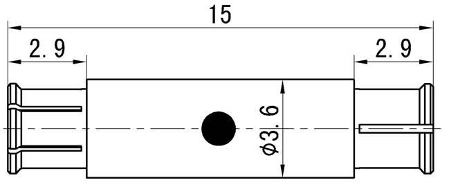 SMP Female-to-Female RF Coaxial Adapter