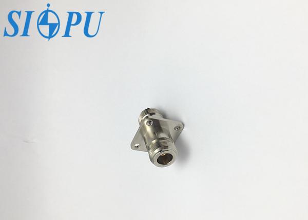 N Female To N Female RF Coax Adapter Flange Mounted