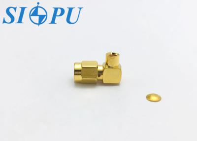 Cina SMA Male RF Coaxial Connector   Right Angle 90°, compatibile con il cavo coassiale 141-50 in vendita