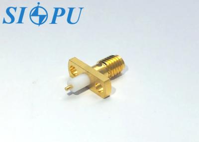 Cina SSMA Female RF Coaxial Connector ¢ Microstrip, montato su flange in vendita