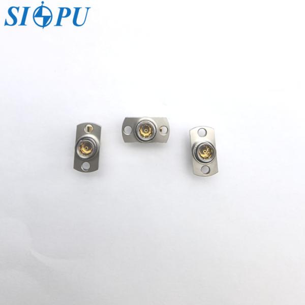 SBMA female coax connector – Right-Angle,flange design, Compatible with 2# Semi-Flexible or Semi-Rigid Cable