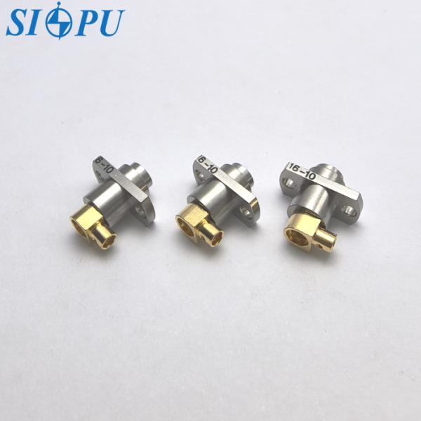 SBMA female coax connector – Right-Angle,flange design, Compatible with 2# Semi-Flexible or Semi-Rigid Cable
