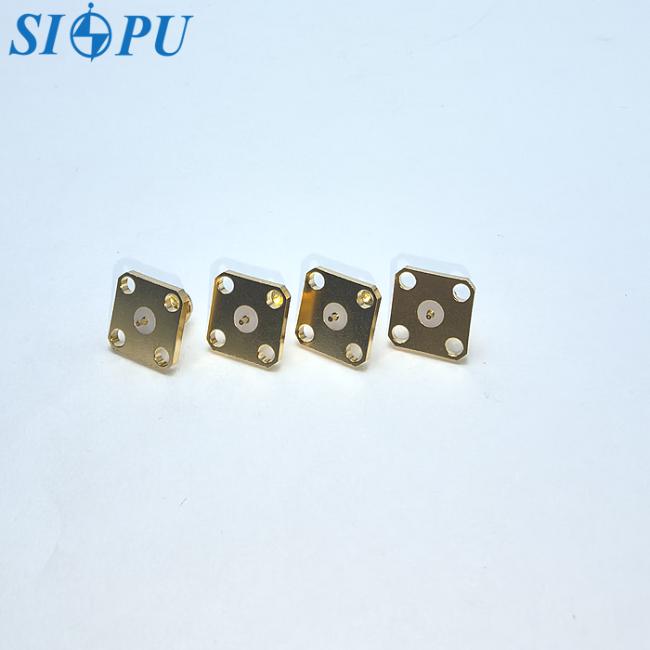 SMA Female Microstrip Soldered Flange RF Coaxial Socket