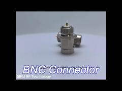 BNC Female RF Coaxial Connector   Microstrip, Thread Mount