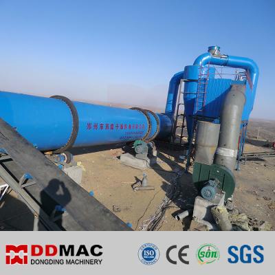 China Potash Feldspar Powder Drying Equipment, Industrial Rotary Drum Dryer Machine for sale
