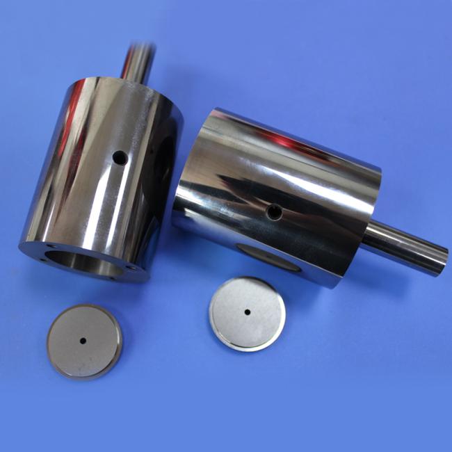 Precision tungsten carbide assembly components for research applications