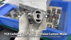 High‑Precision YG8 Cemented Carbide Valve Seat for Oil & Gas, Custom Machined