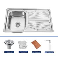 China One Or Two Holes Topmount Kitchen Sink With Rectangular Bowl Shape for sale