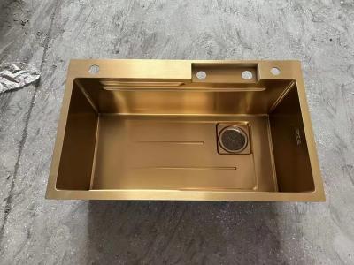 Κίνα Σχήμα ορθογώνιου μπολ Τοποθέτηση άνω ατσάλινος νεροχύτης Σατέν Φινίρισμα βαρύ προς πώληση