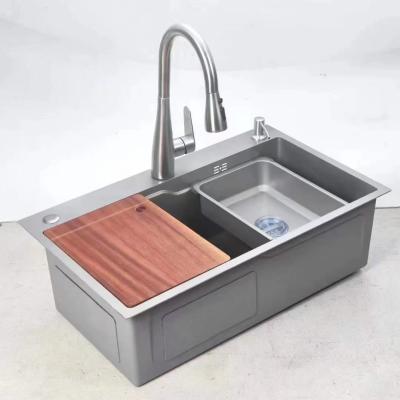 China Drainers And Single Bowl Sink Included Apron Stainless Steel Kitchen Sink For Modern Kitchen for sale