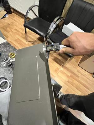 China Rear Drain Placement Handmade Kitchen Sink with Equal Basin Style and Waste Accessories for sale