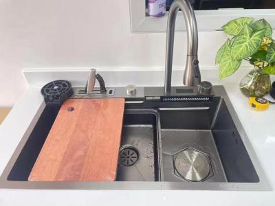 China Nano Finish Apron Stainless Steel Kitchen Sink High Heat Resistance And Durability for sale
