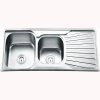 Cina OEM Double Bowl 18 Gauge Undermount Sink con sovrafflusso opzionale in vendita