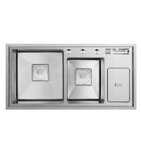 China Retangle Stainless Steel Triple Bowl Sink Undermount 820*450 780*430 850*480mm zu verkaufen