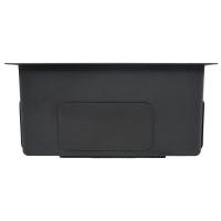China 9'' Large SS304 Black Matt Kitchen Sink Rectangular Shaped for sale