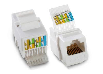 Cina Il connettore/Jack degli accessori RJ45 del cavo di lan di Toolless per una perforazione solida di 8 Pin giù scrive in vendita