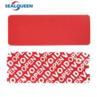 China Self Adhesive Tamper Proof Security Sticker Custom Logo Shipping Protected for sale