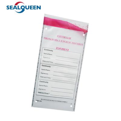 China Custom Design Transparent Bank Security Bag Waterproof Tamper Evident for Cash for sale