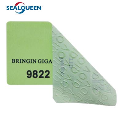 China Void Open Tamper Proof Seal Sticker Custom Security Label For Food for sale