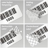 China One - Time Custom Tamper Proof Security Labels With Release Glassine Paper for sale