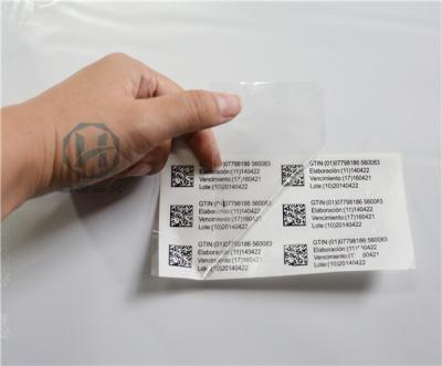 China De matrijs sneed Transparante Zelfklevende Stickersetiketten voor Plastic Karton Te koop