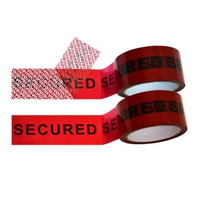 Cina Nastro di sicurezza per sigillo stampato su misura resistente alle manomissioni/tavola di imballaggio completamente rimovibile in vendita