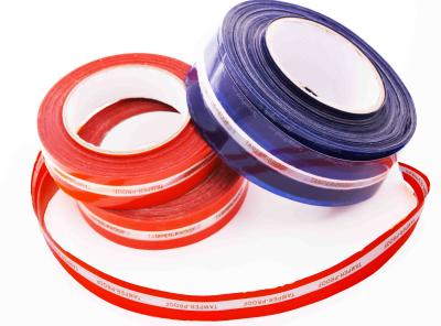 China Plastic PET Permanent Tape Seal Tamper Evident Security Bags for sale