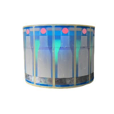 China UV Invisible Inks Fluorescent Printing Security Stickers Label Custom Hologram Anti-counterfeit Security Stickers for sale