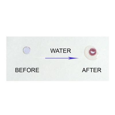 Cina Touch Water Turn Red Label Custom Electronic Warranty Packaging Creator Avvertenza industriale privata Stampa adesivo sensibile in vendita