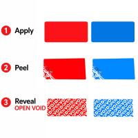 China Custom Security Labels with Tamper-Proof Void Design for Packaging for sale