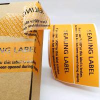 China Custom Tamper Evident VOID Labels for Secure Packaging Security Labels That Reveal OPEN VOID When Removed for sale