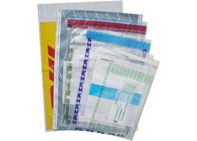 China Custom Logo Printing Serial Number Tamper Evident Security Bags  / Self - Seal Postal Bags For Bank for sale