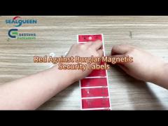 Van het de Stamperbewijs van de watermeter Magnetische van de het Etiketveiligheid de Etikettensticker met Anti - Magneeteffect