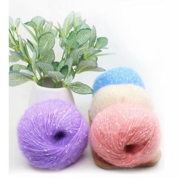 China Anti Bacteria Durable Mohair Acrylic Blend Yarn , Breathable Wool And Silk Blend Yarn for sale