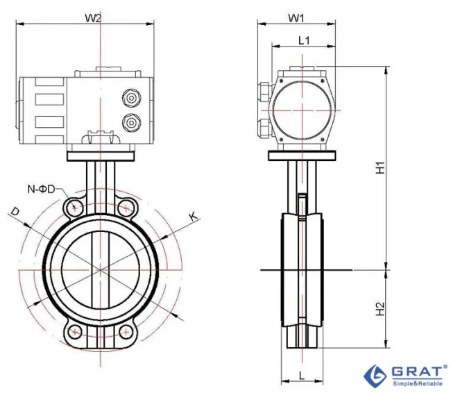 IP68 Explosion-Proof Electric Butterfly Valve