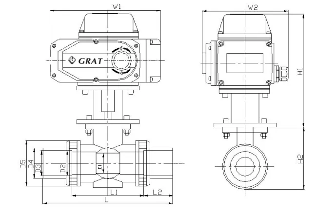 3 Inch 50mm 12V UPVC Plastic Electric Motorized Actuator Ball Valve