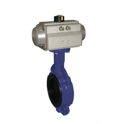 China DN300 Pn16 Pneumatic Butterfly Valve Stainless Steel Ductile Iron Wafer Butterfly Valve for sale