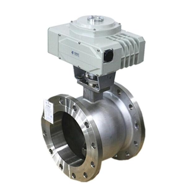 Quality AC220V 6.4MPa SS316L Flange Ball Valve With Power Off Automatic Reset Function for sale