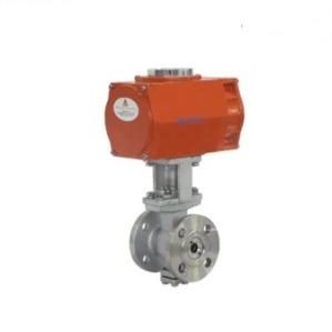 China API 6D Stainless Steel Floating Reduce Bore Class300 Raised Face Flange Ball Valve with Electric Actuator for sale